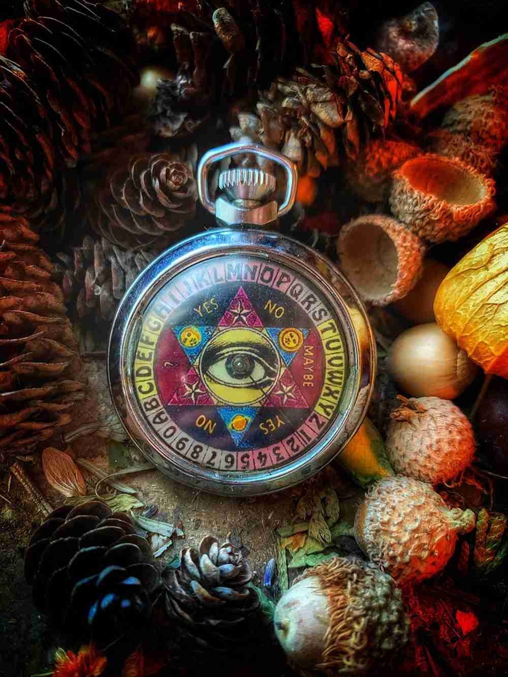 Ouija Board Occult Pocket Watch ~ Vintage | TheWitchery.Ca